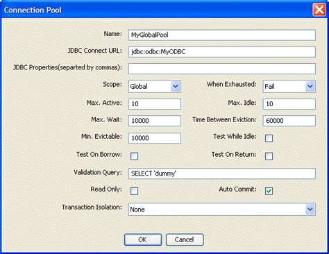 Em Java App Connection Pools