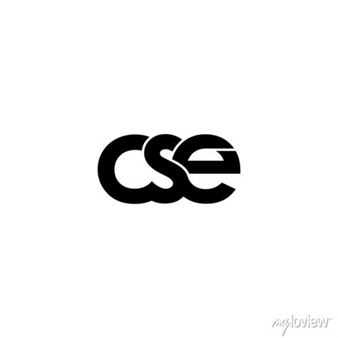 Cse Letter Original Monogram Logo Design Posters For The Wall • Posters