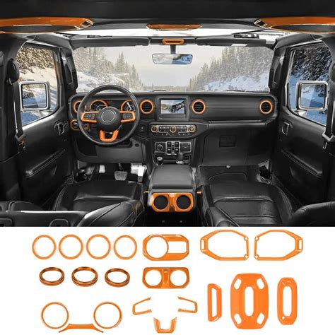 2018 2023 Jeep Wrangler Jl Jlu And Gladiator Jt 20pcs Interior Trim Cover Kit Full Set Rt Tcz