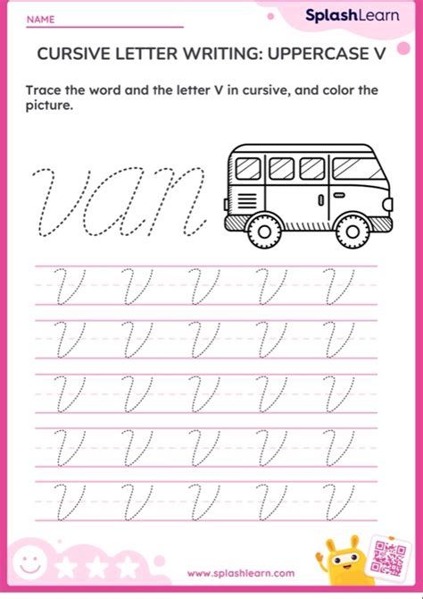 Cursive Letter V