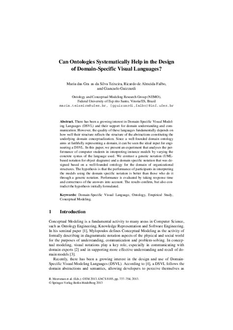 Pdf Can Ontologies Systematically Help In The Design Of Domain Specific Visual Languages