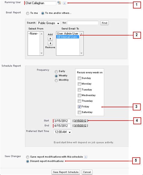 Salesforcean Schedule A Report For Refresh