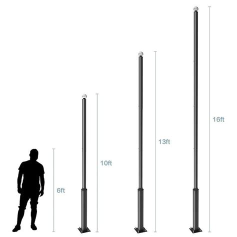 Galvanized Steel Round Street Light Poles 6m 8m 10m 12m Outdoor Lamp