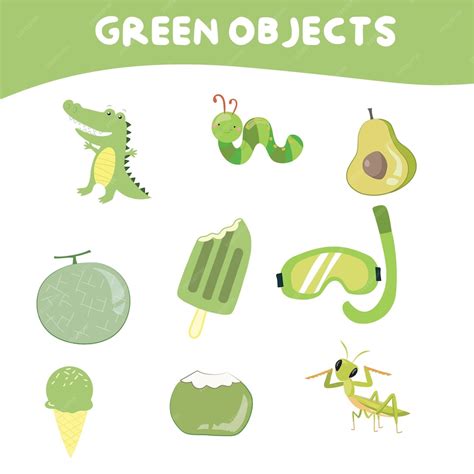 Premium Vector 61 Green Objects