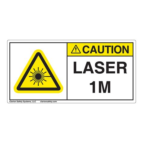 Cautionlaser Radiation Class 1m Iec1008 H Label