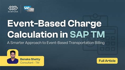 event based charge calculation in sap tm