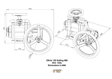 Olivia™ C130 Rolling Mill Durston Tools