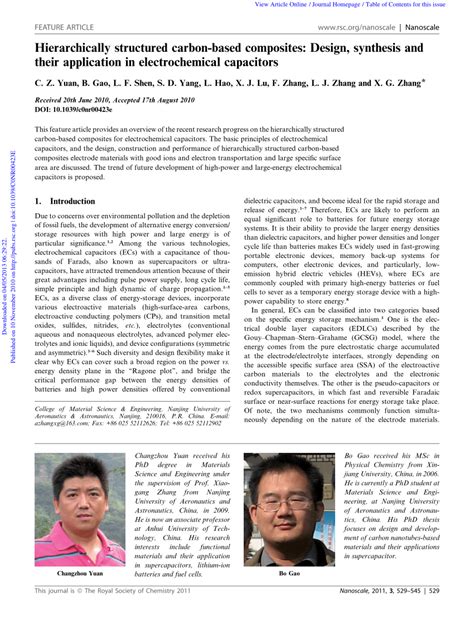 Pdf Hierarchically Structured Carbon Based Composites Design
