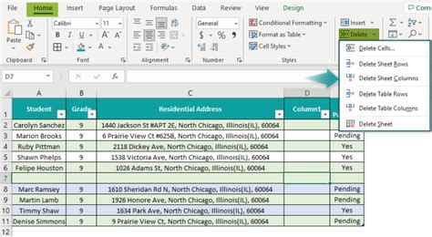 Tables In Excel How To Makecreate Customize Delete