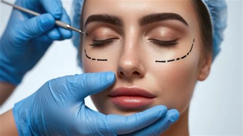 Premium Photo Plastic Surgeon Marking Womans Body For Surgery