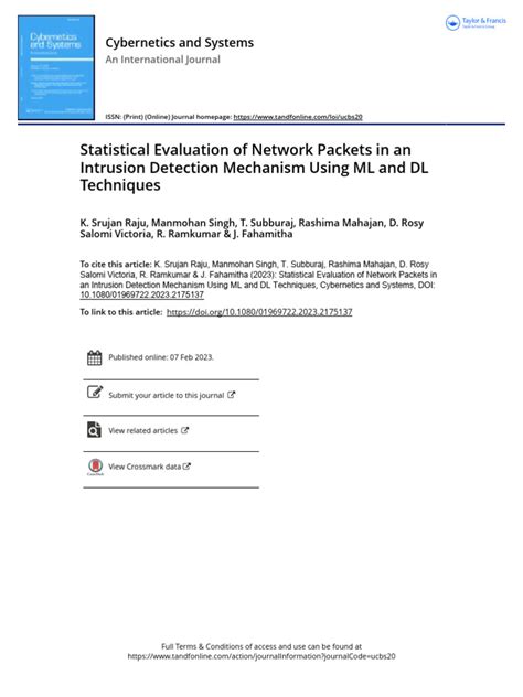 statistical evaluation of network packets in an intrusion detection