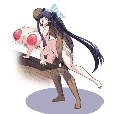 Rule 34 Black Hair Blue Archive Breasts Doggy Style Sex Shun Blue