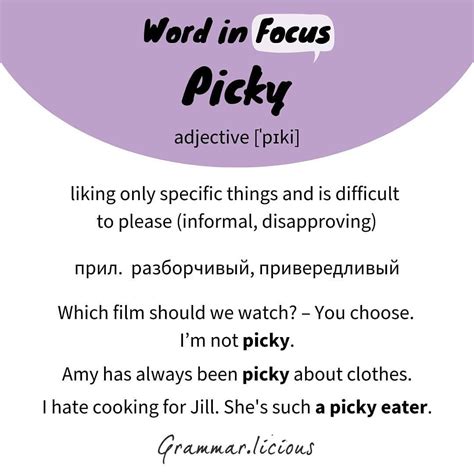 What Is A Synonym For Picky At Tayla Hunter Blog