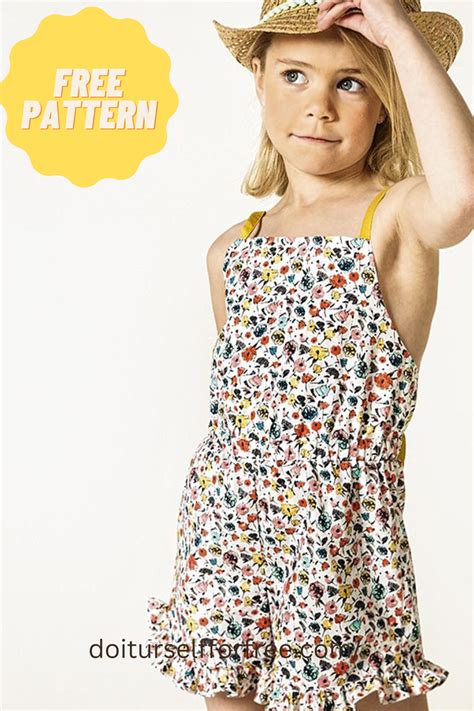 Flower Playsuit Free Sewing Pattern Artofit