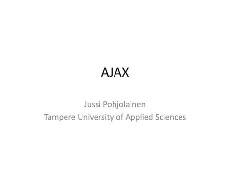 Ajax Ppt