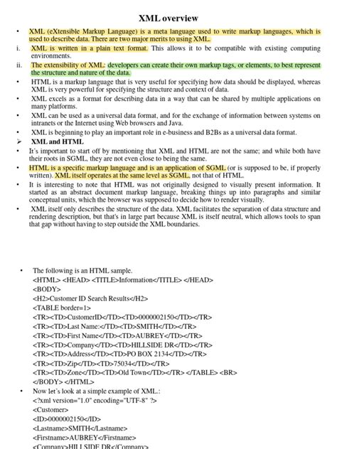 unit iii introduction to xml pdf xml html