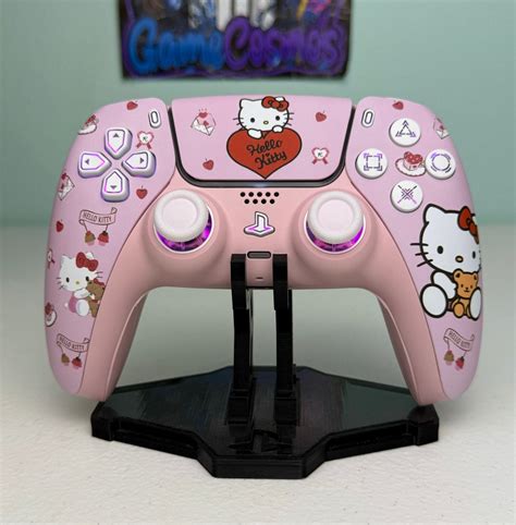 Cute Cartoon Kitty Rgb Led Sakura Pink Custom Wireless Controller
