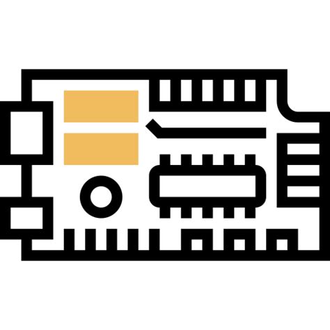Microcontroller Meticulous Yellow Shadow Icon