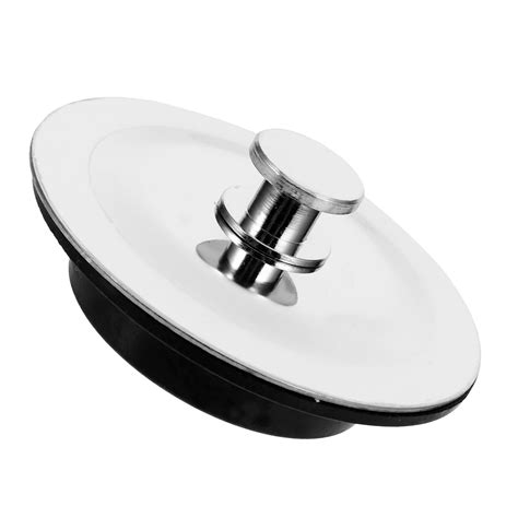 Hoowiffy Drain Bathtub Drain Black Rubber Bath Plug 1pcs