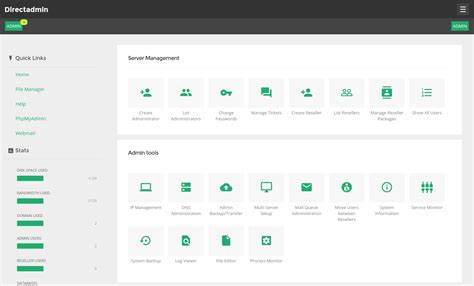 free directadmin mobile first skin — lowendtalk