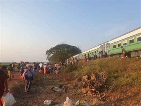 ရထားသံတံတား မိုင်းခွဲခံရပြီး ရန်ကုန် မော်လမြိုင် ရထားခရီးစဉ်များ ယာယီ ဖျက်သိမ်း နိုင်ငံတကာမြန