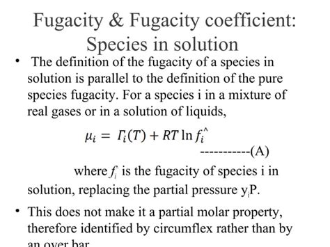 Fugacity And Fugacity Coefficient Ppt Chemistry Science