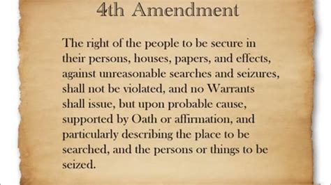 4th Amendment Easy Memorization Youtube