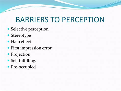 Perception In Ob Pptx