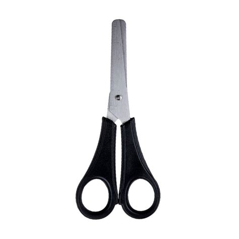 Tesoura Escolar Black Inox 130mm Cabo Preto Unidade Leoeleo Atacado Papelaria Bem Mais Imports