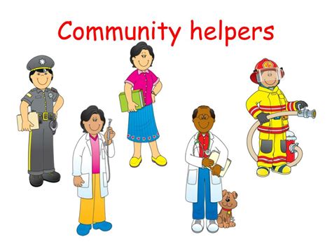 Community Helpers Cartoon