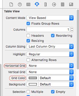 Objective C Change Separator Color To Background Or Remove It From NSTableView Stack Overflow