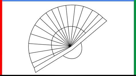How To Draw A Hand Fan Step By Step