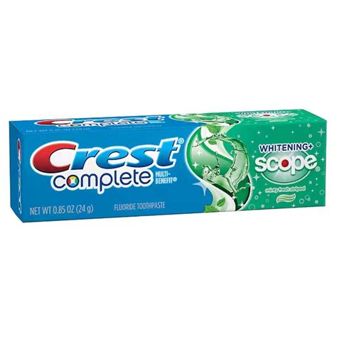 Crest Plus Complete Travel Size Toothpaste 85 Oz Pack Of 6