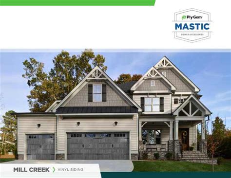 Mastic By Ply Gem Catalogs Mill Creek Vinyl Siding Arcat