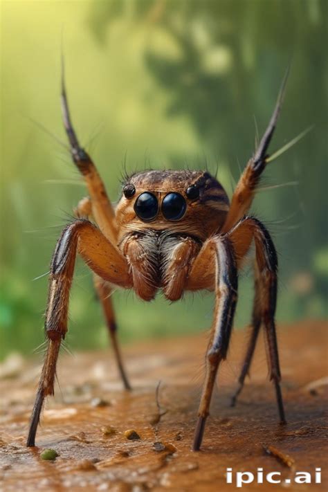 A Close Up View Of A Spider In Its Natural Habitat