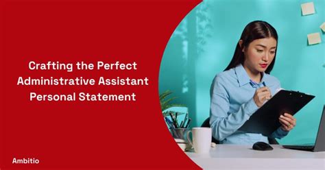Crafting The Perfect Administrative Assistant Personal Statement Ambitio