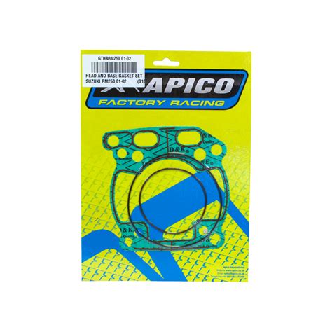 Apico Head And Base Gasket Set Suzuki Rm250 01 02