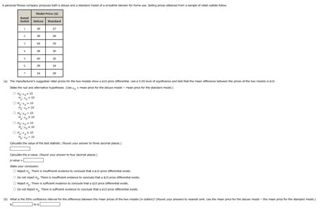 Solved State the null and alternative hypotheses Ube μd Chegg