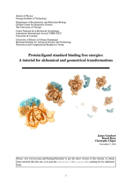Tutorial Protein Ligand Pdf Ligand Biochemistry Proteins
