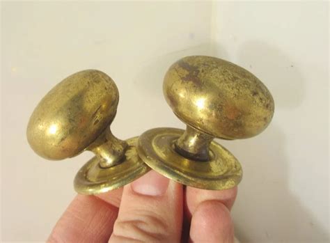 Vintage Brass Cabinet Knobs Drawer Handles Pull Old Cupboard Antique