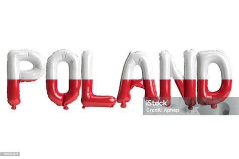흰색에 고립 된 깃발 색상이있는 폴란드 문자 풍선의 3d 그림 0명에 대한 스톡 사진 및 기타 이미지 0명 3차원 형태 개념 Istock