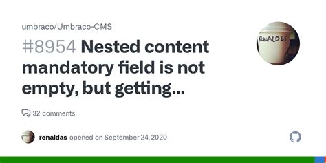 Nested Content Mandatory Field Is Not Empty But Getting Validation Errors · Issue 8954