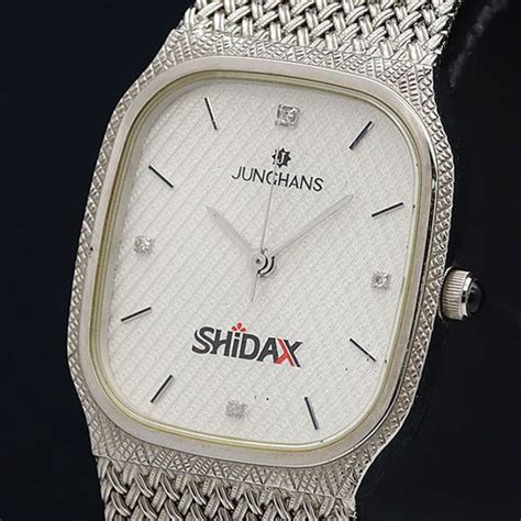 Junghans Shidax Mens Watch Quartz Analog Square Silver Ebay
