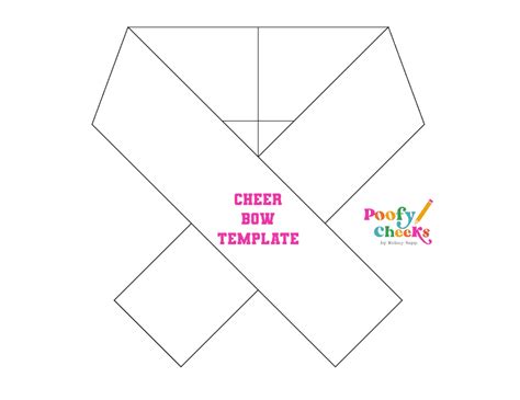 Cheer Bow Template Free Free Printable