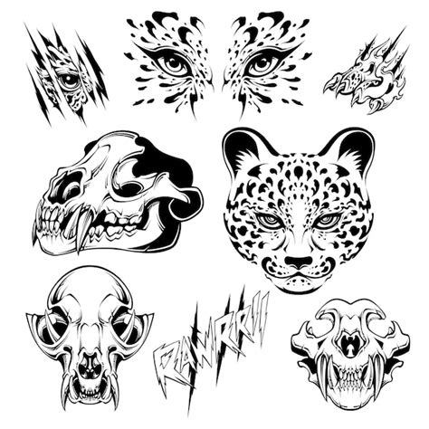 Premium Vector Leopard Character Face Vector Asse Premium Vector Leopard Character Face Vector Asse