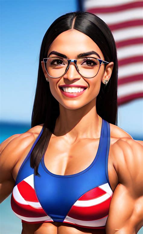 Bikini Muscle Alexandria Ocasio Cortez By Solidwheel02 On Deviantart