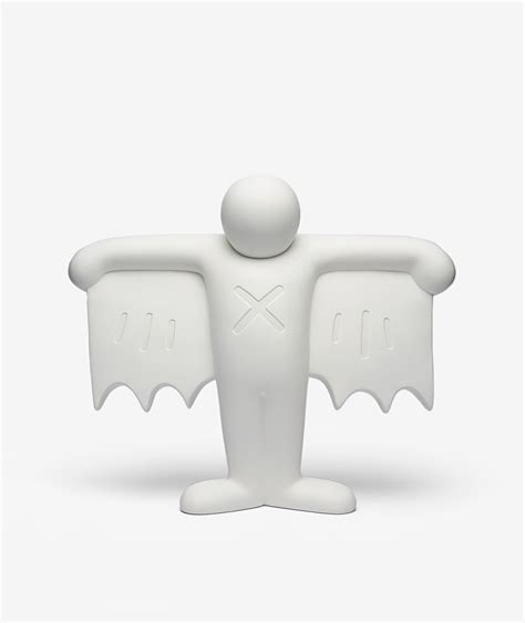 White Medicom Toy Flying Devil Statue X Keith Haring Svd
