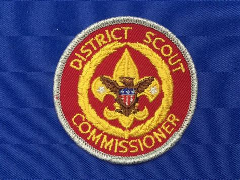 Boy Scout Trained District Scout Commissioner Patch Cir 1970s Etsy
