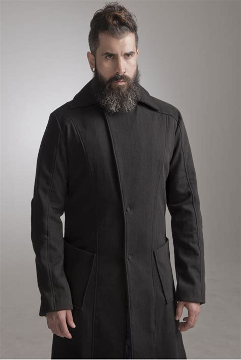 Black Wool Trench Coat Disorder Boutique