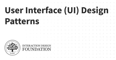 What are User Interface (UI) Design Patterns? — updated 2024 | fatima latifi
